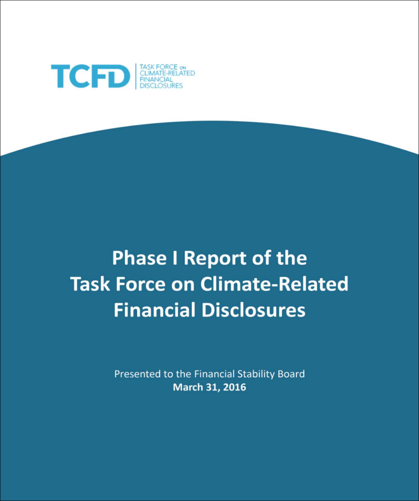 The Task Force on Climate-related Financial Disclosures: Phase 1 - TIIP ...
