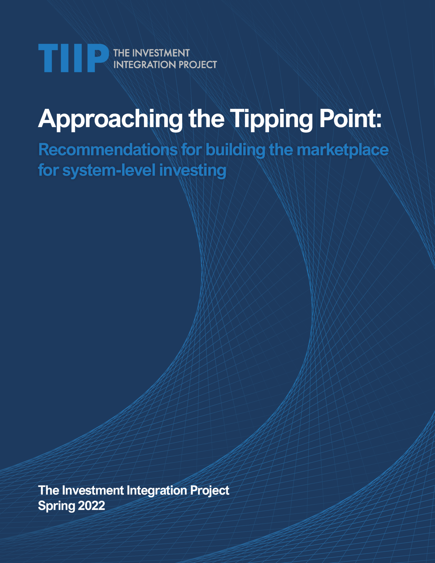 Approaching the Tipping Point: Recommendations for building the ...